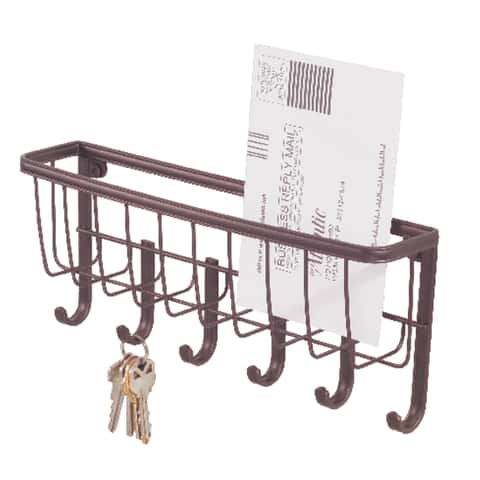 iDesign Yark 10-3/4 in. L Bronze Brown Metal Small Key Rack 1 pk Mfr ...